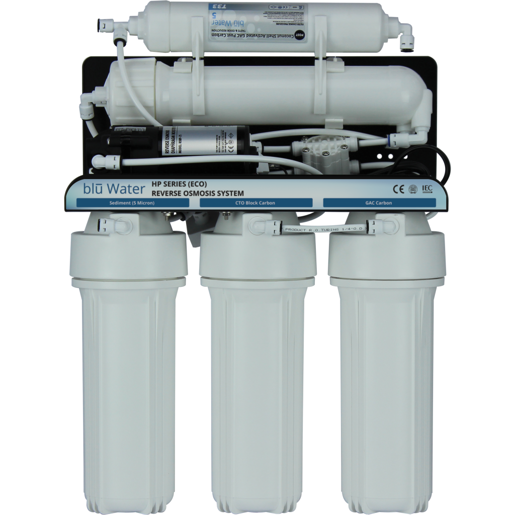 5 STAGE REVERSE OSMOSIS UNDER SINK SYSTEM WITH PUMP COMPLETE WITH 3.2G ...
